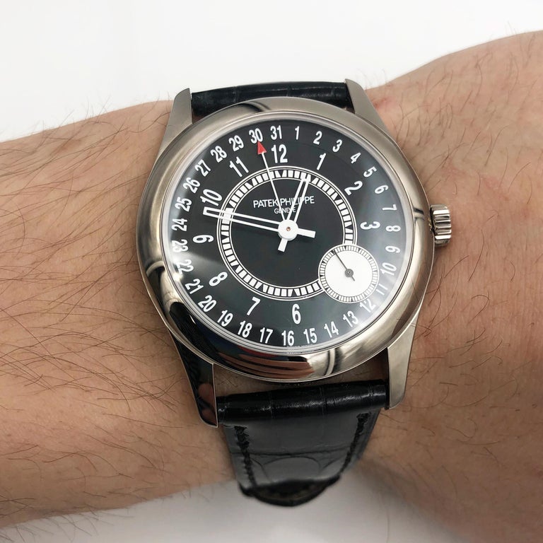 Patek Philippe Calatrava Pointer Date White Gold Automatic Men’s Watch ...