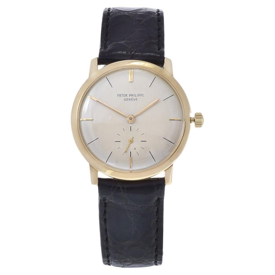 Patek Philippe Calatrava Reference 3520 18K Yellow Gold For Sale at 1stDibs