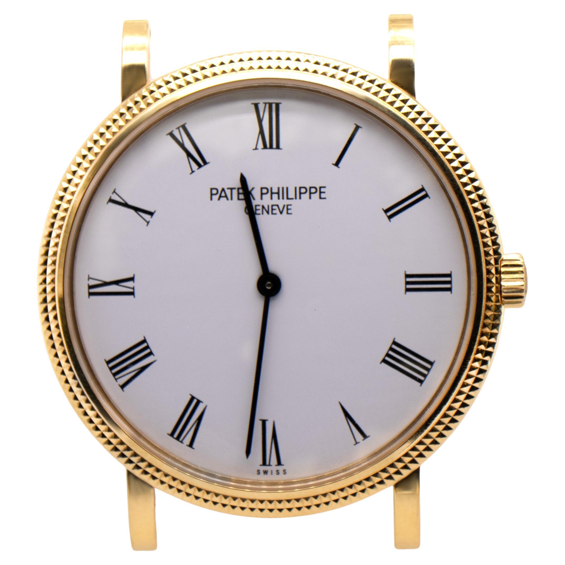 Patek Philippe 3960 Watch 18k Gold 150th Anniversary Calatrava Officer ...
