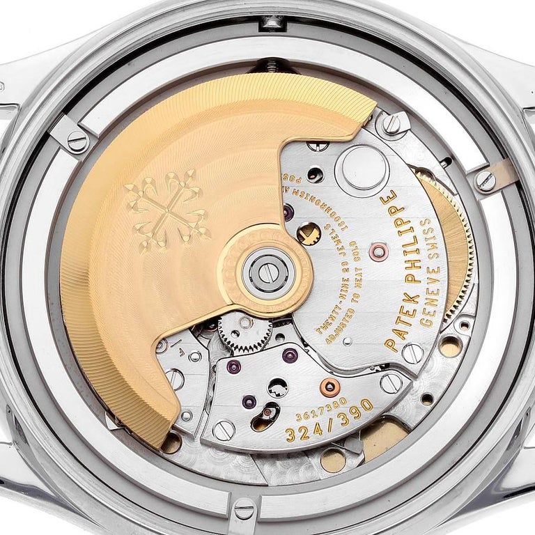 Patek Philippe Calatrava White Gold Silver Dial Automatic Mens Watch ...