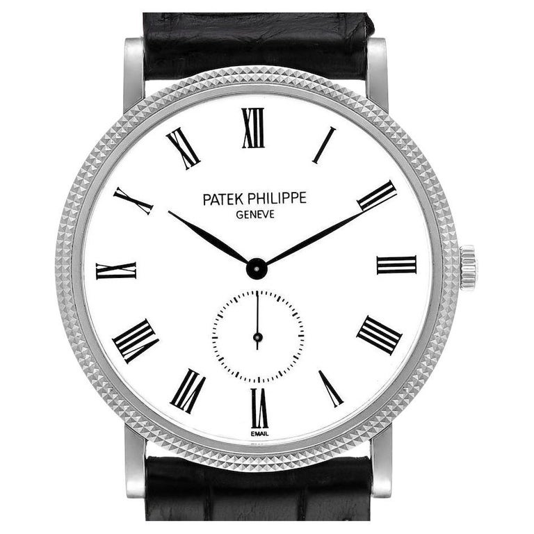 Patek Philippe Calatrava White Gold White Dial Mens Watch 5116 For Sale ...