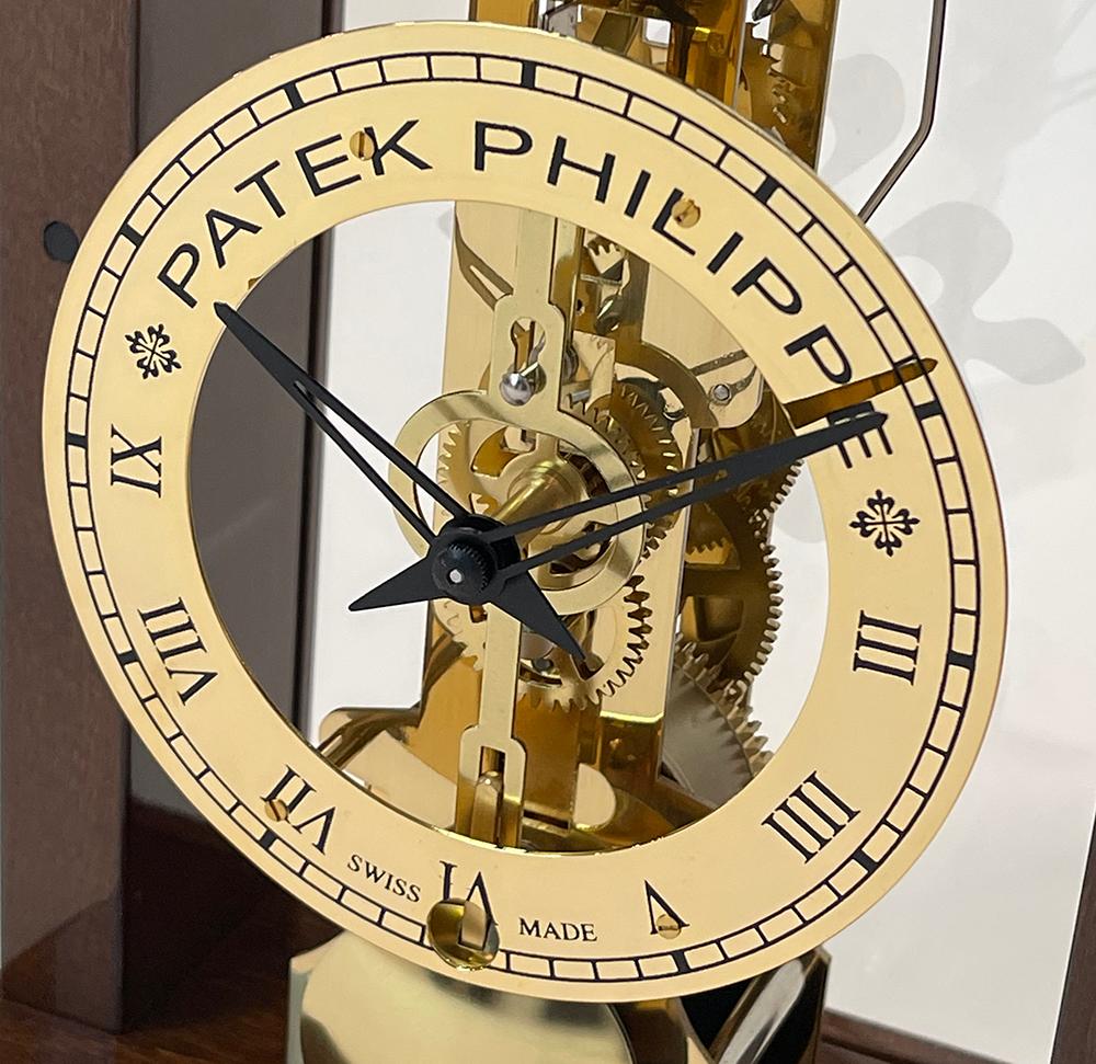 Patek Philippe clock Édition Squelette Dorée For Sale at 1stDibs