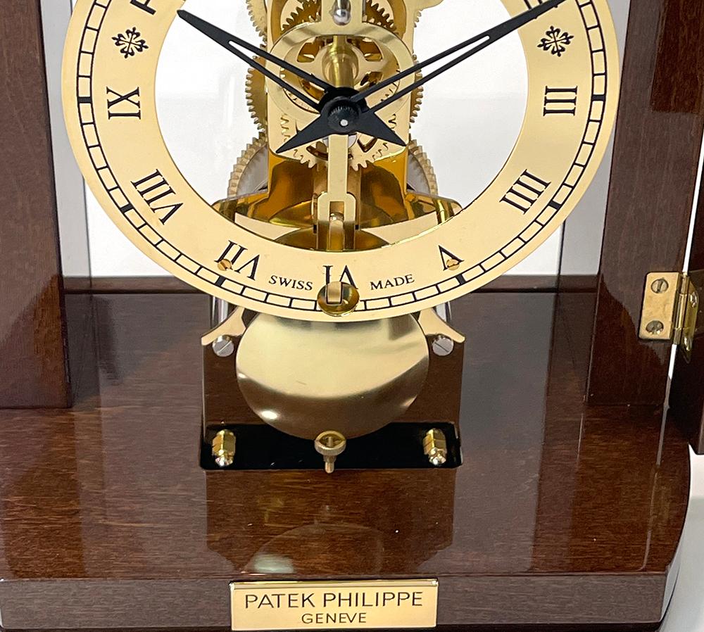 Patek Philippe clock Édition Squelette Dorée For Sale at 1stDibs