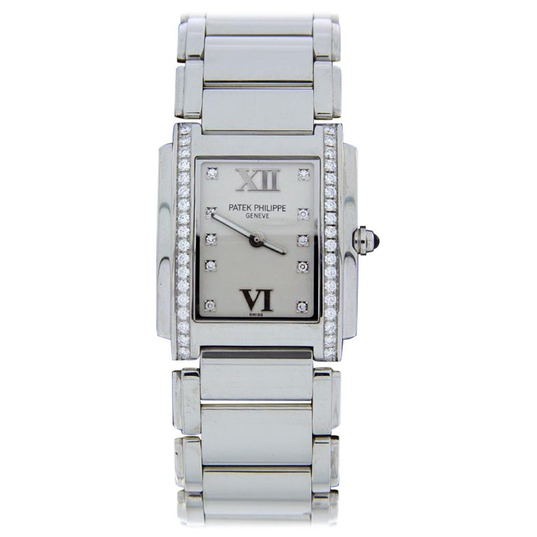 Patek Philippe Diamond Stainless Steel Ladies Watch at 1stDibs | patek ...