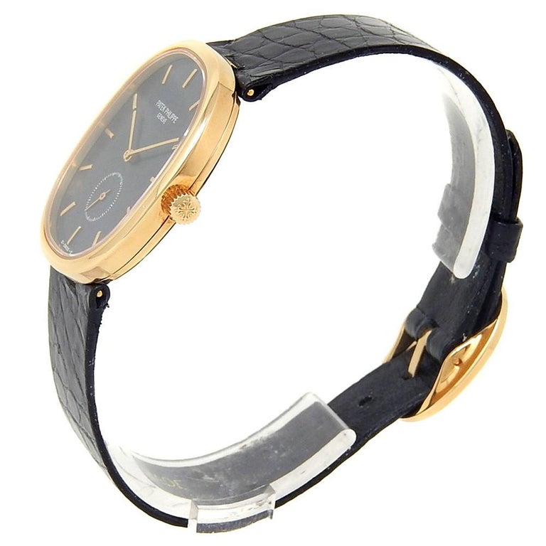 Patek Philippe Golden Ellipse 3978, Blue Dial, Certified at 1stDibs
