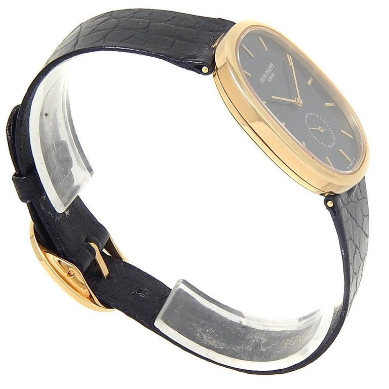 Patek Philippe Golden Ellipse 3978, Blue Dial, Certified at 1stDibs