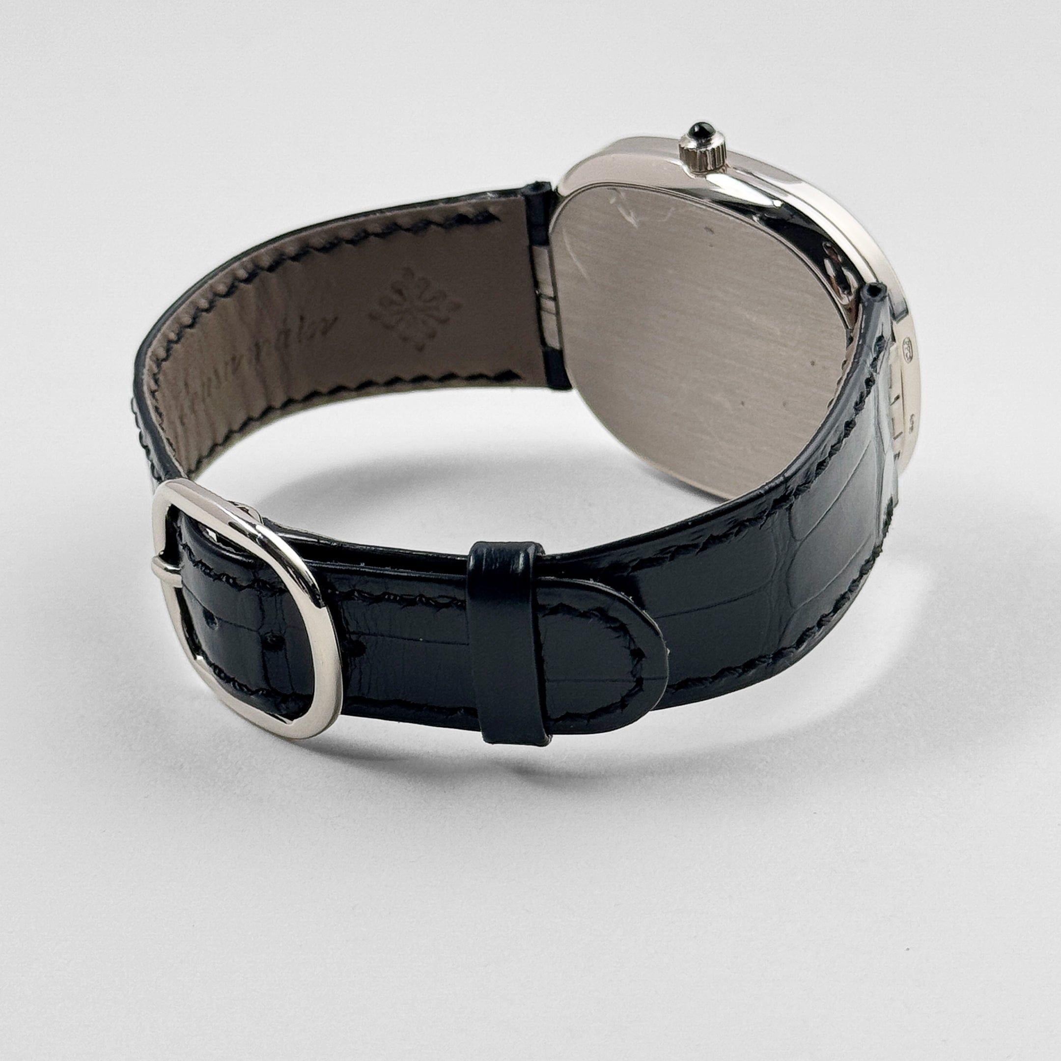 Patek Philippe Golden Ellipse 5738/51G-001 White Gold Engraved Dial ...