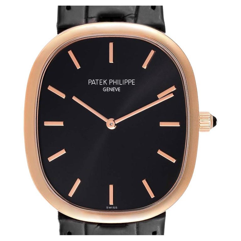 Patek Philippe Golden Ellipse Grande Taille Rose Gold Watch 5738 Box ...