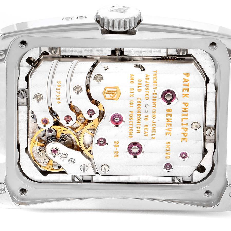 Patek Philippe Gondolo Day Date White Gold Blue Dial Mens Watch 5200 ...