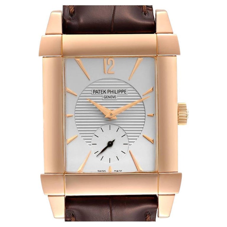Patek Philippe Gondolo Small Seconds Rose Gold Silver Dial Mens Watch ...