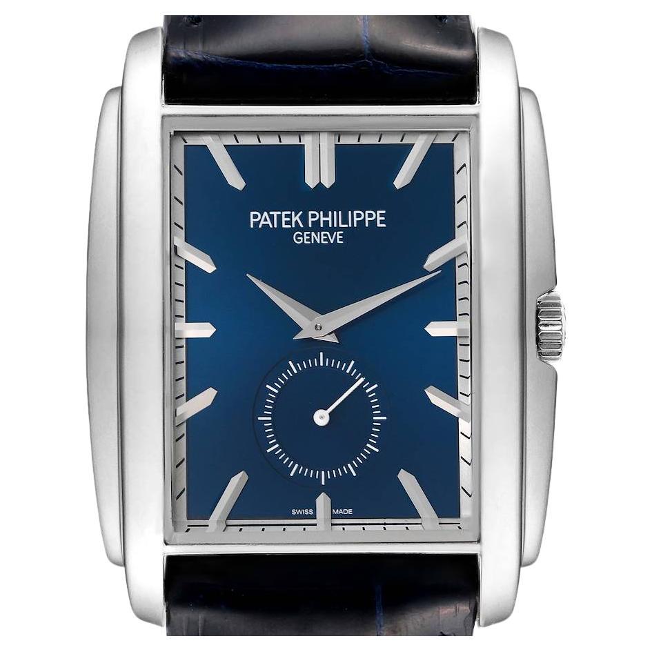 Patek Philippe Gondolo Small Seconds White Gold Blue Dial Mens Watch ...