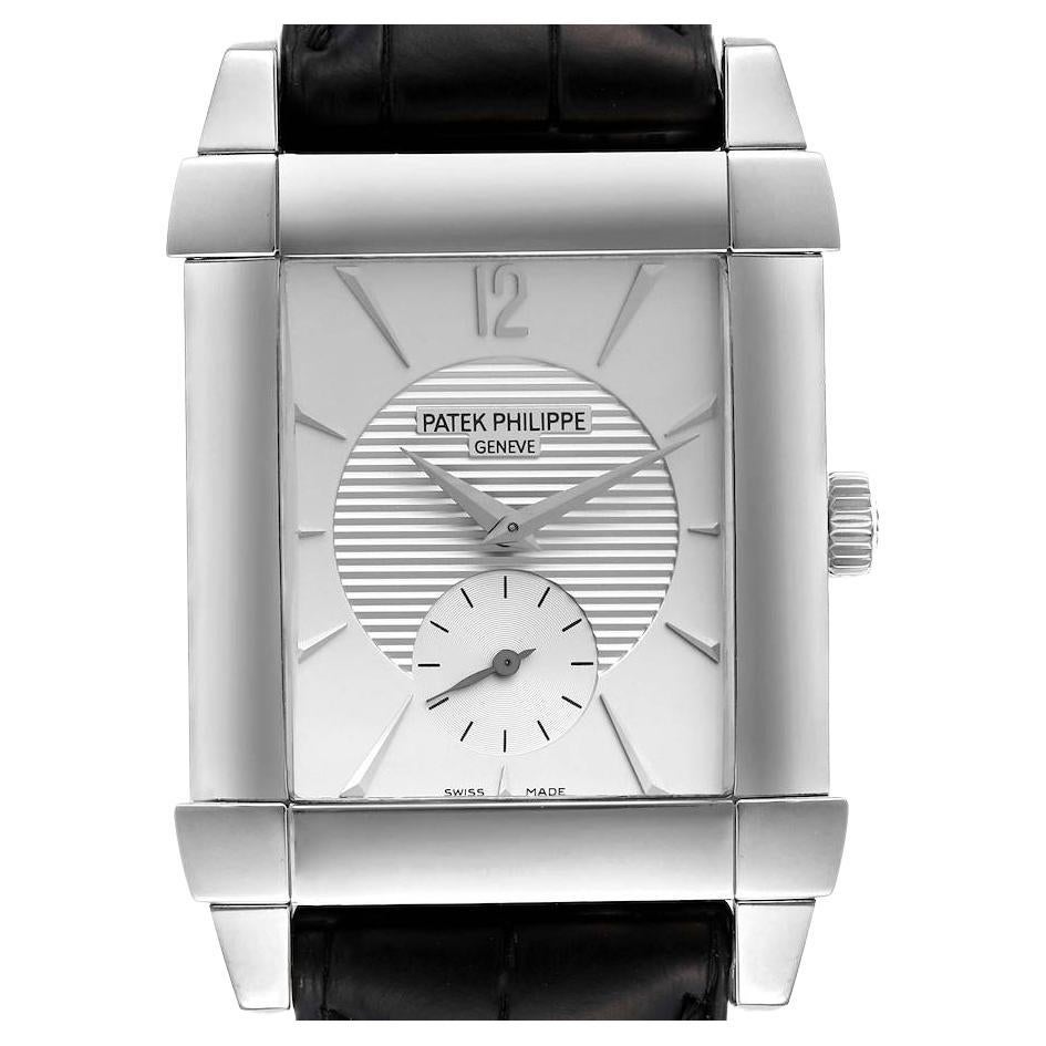 Patek Philippe Gondolo Small Seconds White Gold Silver Dial Mens Watch ...