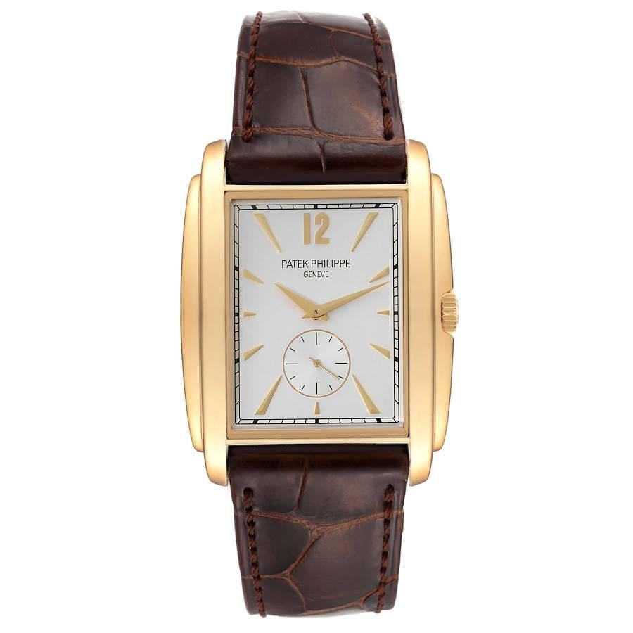 Patek Philippe Gondolo Small Seconds Yellow Gold Silver Dial Mens Watch ...