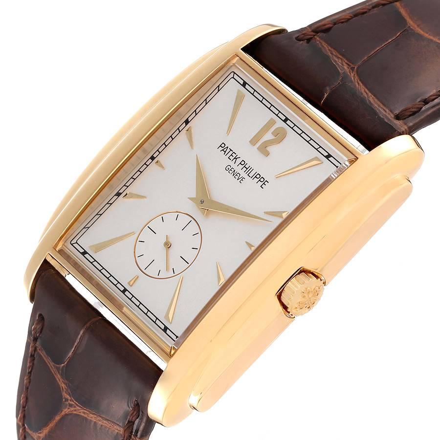 Patek Philippe Gondolo Small Seconds Yellow Gold Silver Dial Mens Watch ...