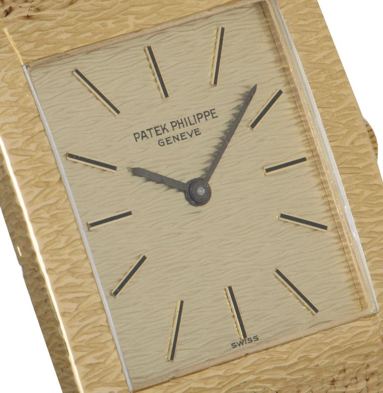 Patek Philippe Gondolo Vintage Gents 18 Karat Yellow Gold Champagne ...