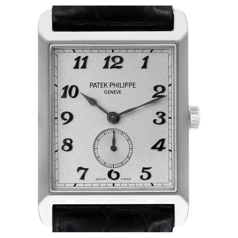 Patek Philippe Montre Gondolo à cadran en or blanc et argent pour ...