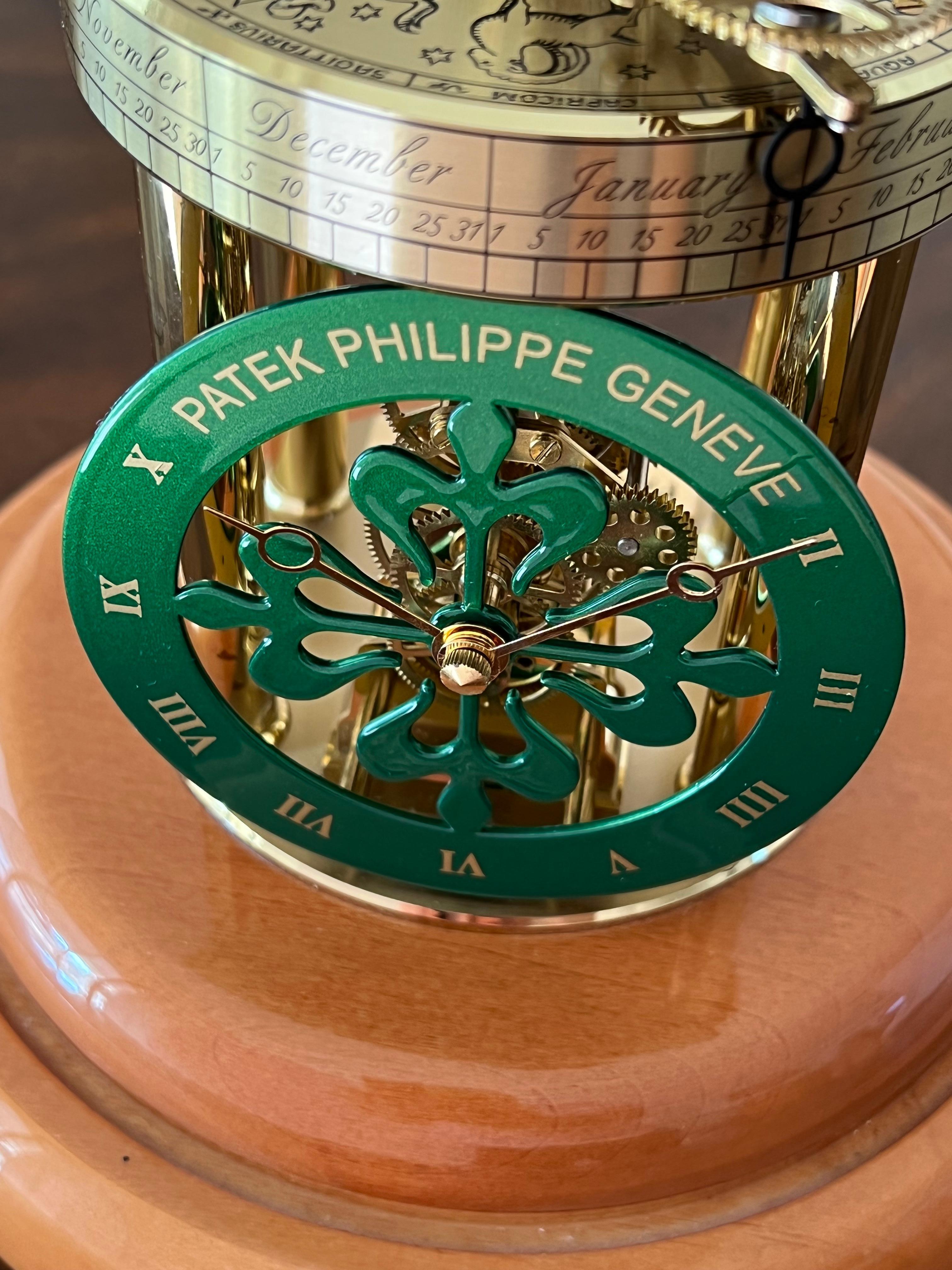 Patek Philippe Grand Céleste clock Édition Zodiac Émeraude Impériale ...