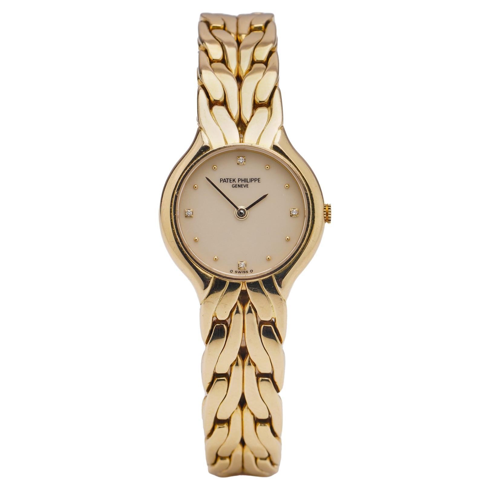 Patek Philippe La Flamme, orologio da polso da donna con bracciale al ...