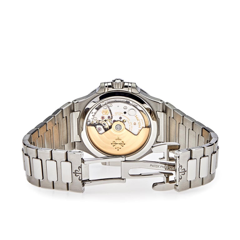 Patek Philippe Ladies Nautilus Stainless Steel Smoke Grey Dial 7118/1A ...