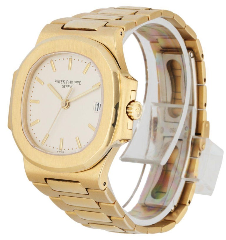 Patek Philippe Nautilus 3800J 18K Yellow Gold Men's Watch at 1stDibs ...