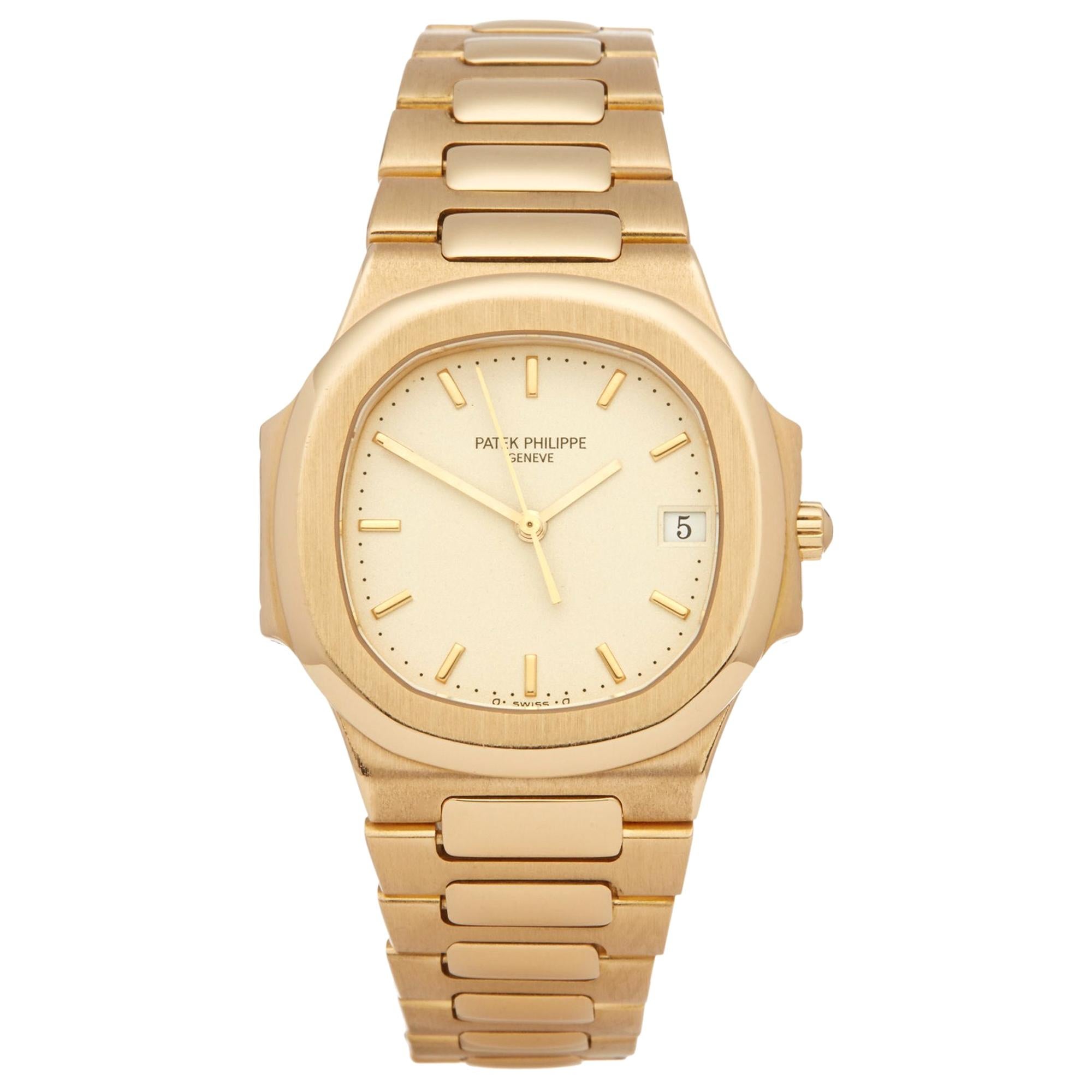 Patek Philippe Nautilus 3900/1 Unisex Yellow Gold Watch at 1stDibs