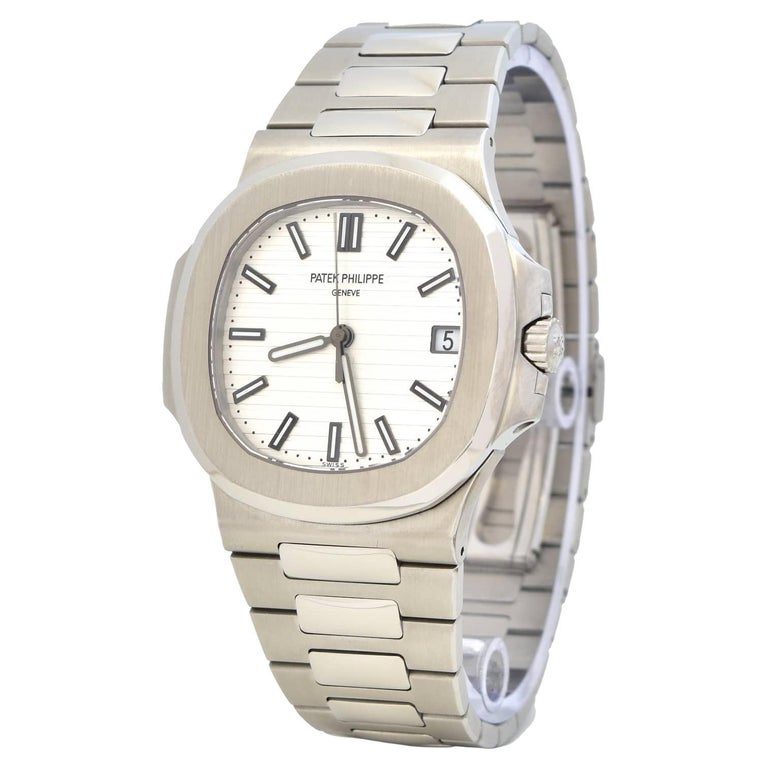 Patek Philippe Nautilus 5711/1A011 Stainless Steel White Dial Watch ...
