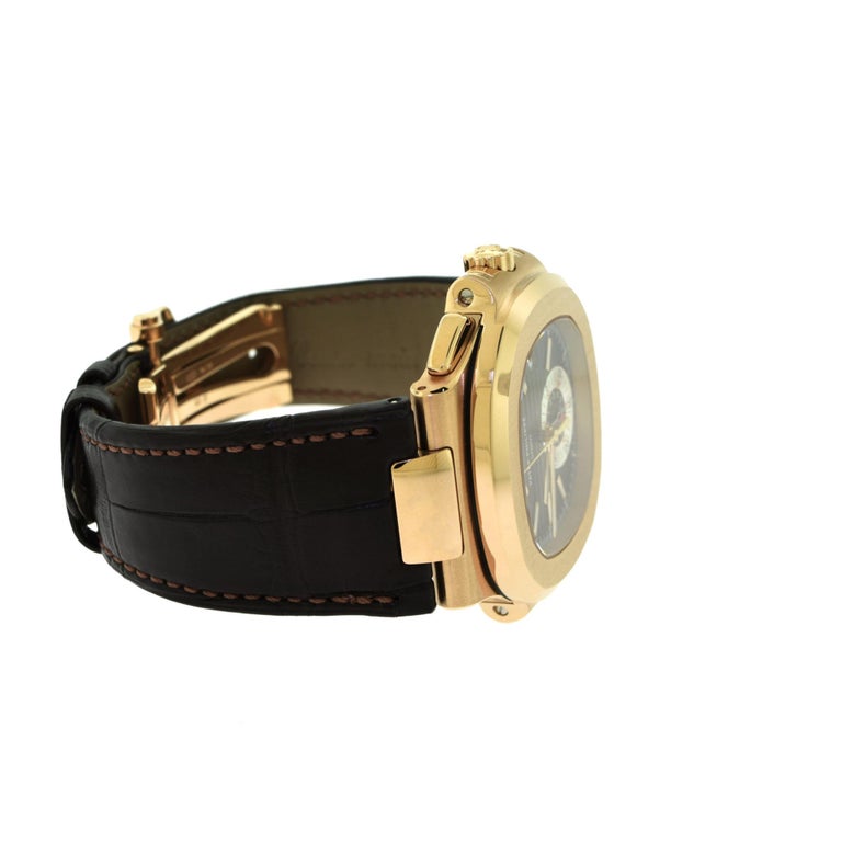 Patek Philippe Nautilus 5980R-001 Leather Strap 18k Rose Gold Brand New ...