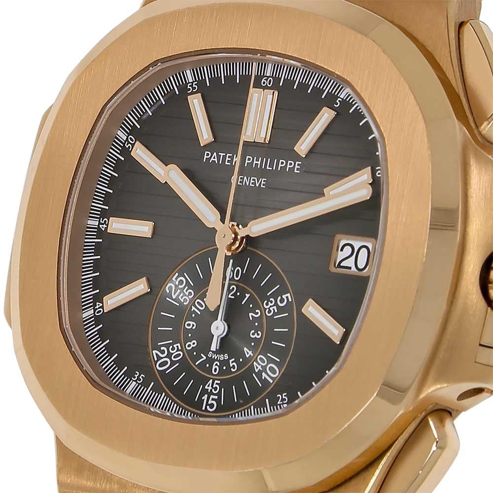 Patek Philippe Nautilus Rose Gold Chronograph Watch 5980/1R-001 at 1stDibs
