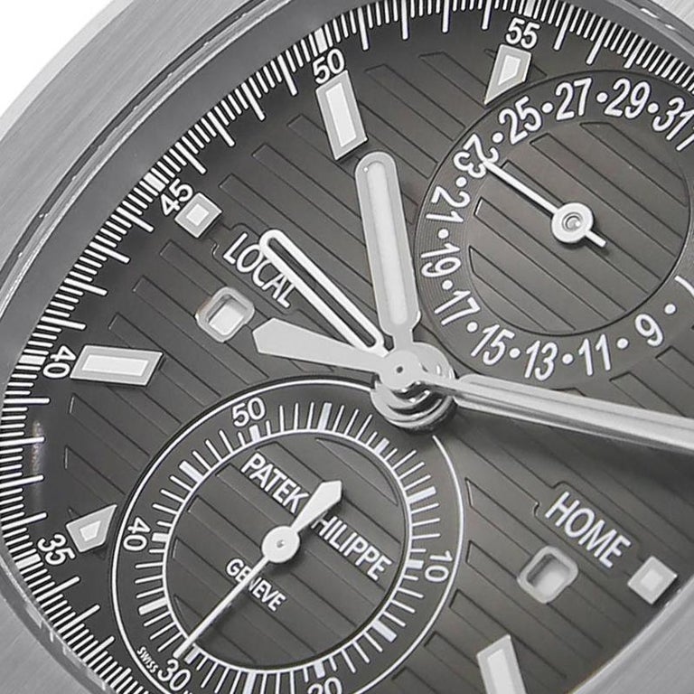 Patek Philippe Nautilus Travel Time Chronograph Steel Watch 5990/1A-001 ...