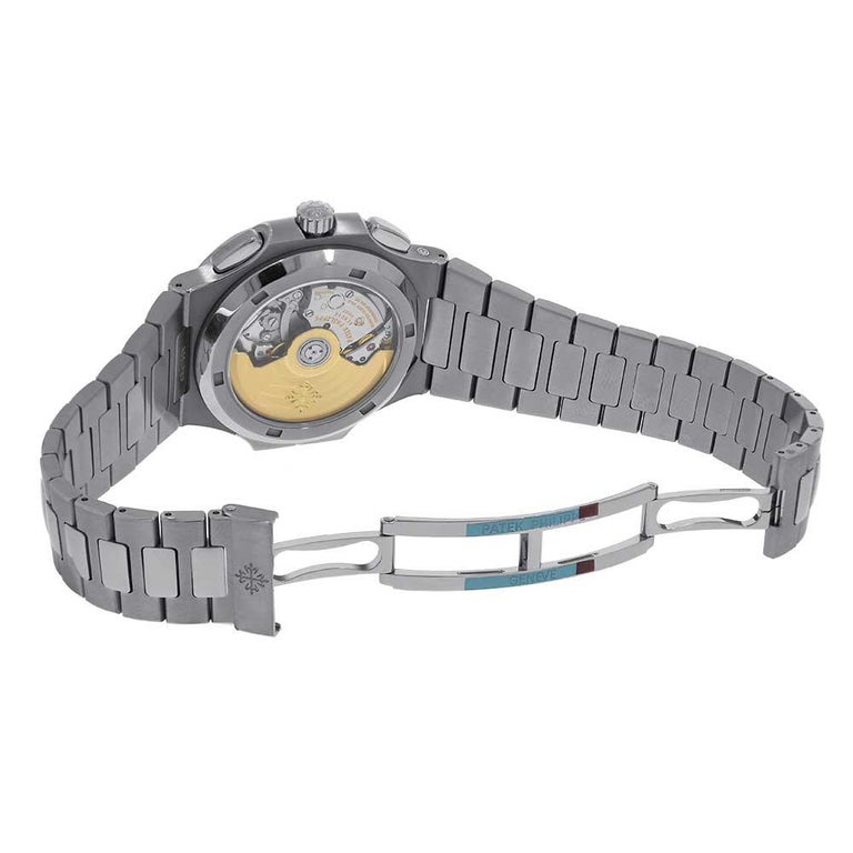 Patek Philippe Nautilus Travel Time Chronograph Steel Watch 5990/1A-001 ...