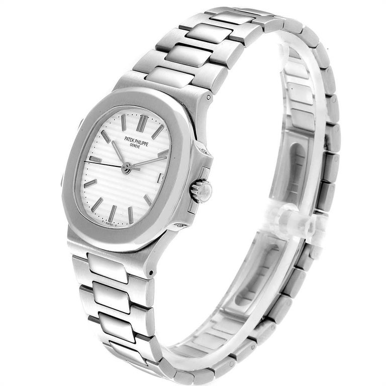 Patek Philippe Nautilus White Dial Automatic Steel Men’s Watch 3800 For ...