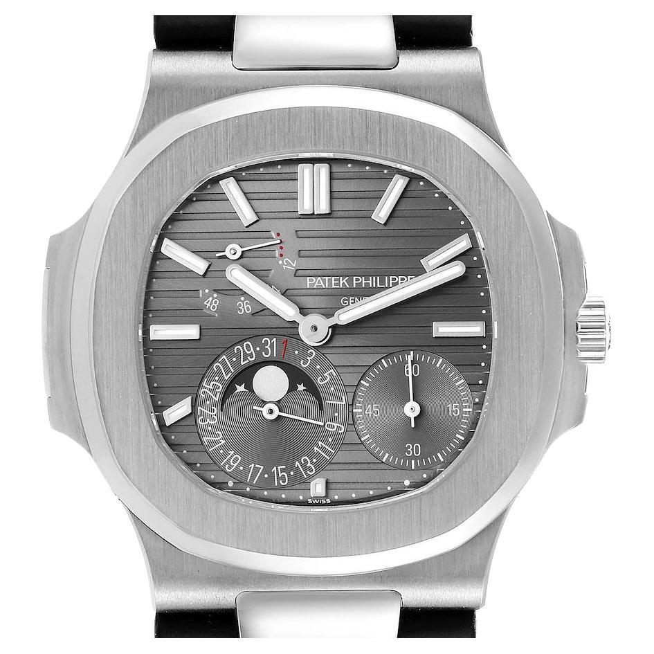 Patek Philippe White Gold Diamond Nautilus Special Edition Wristwatch ...
