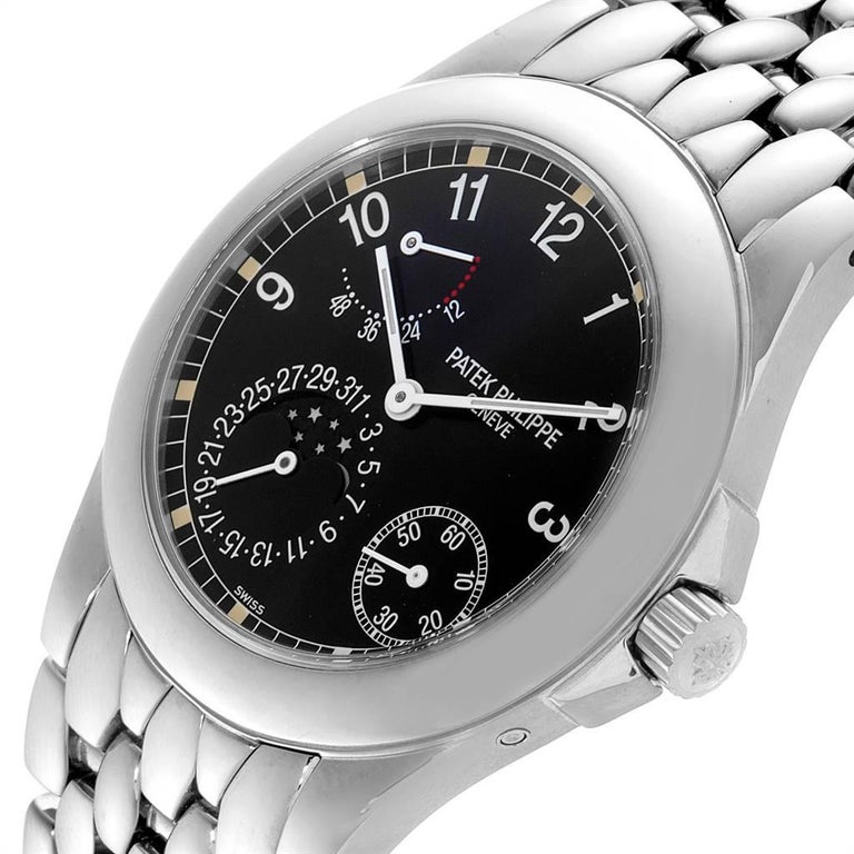 Patek Philippe Neptune Moonphase Power Reserve Steel Men's Watch 5085 ...