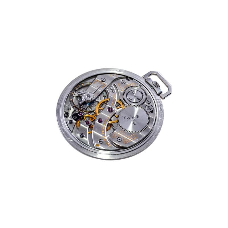 Patek Philippe Platinum Pocket Watch with Original Patinated Dial from ...