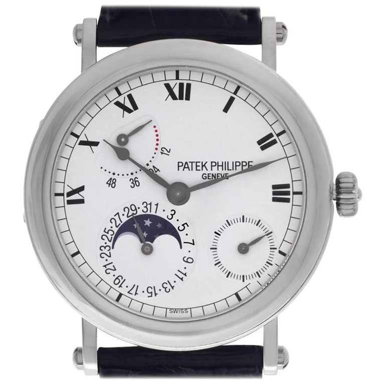 Patek Philippe Power Reserve 5054/P Platinum Moonphase Automatic 5054P ...