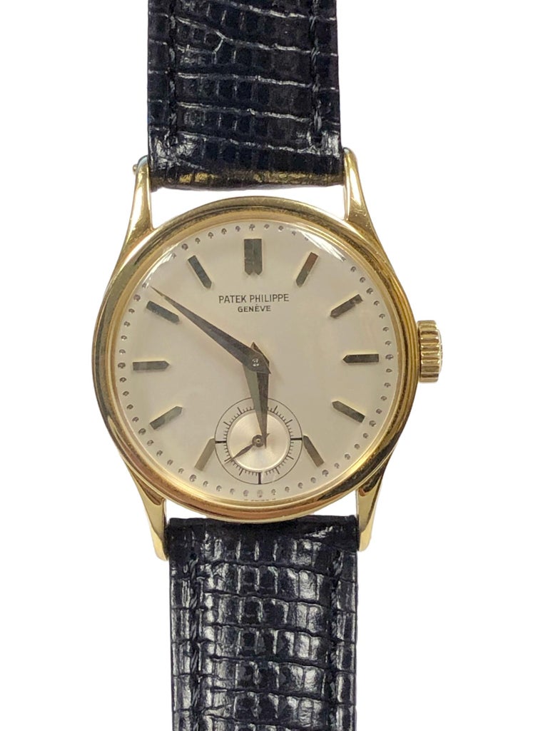 Patek Philippe Ref 96 Calatrava Vintage 1945 Yellow Gold Mechanical ...