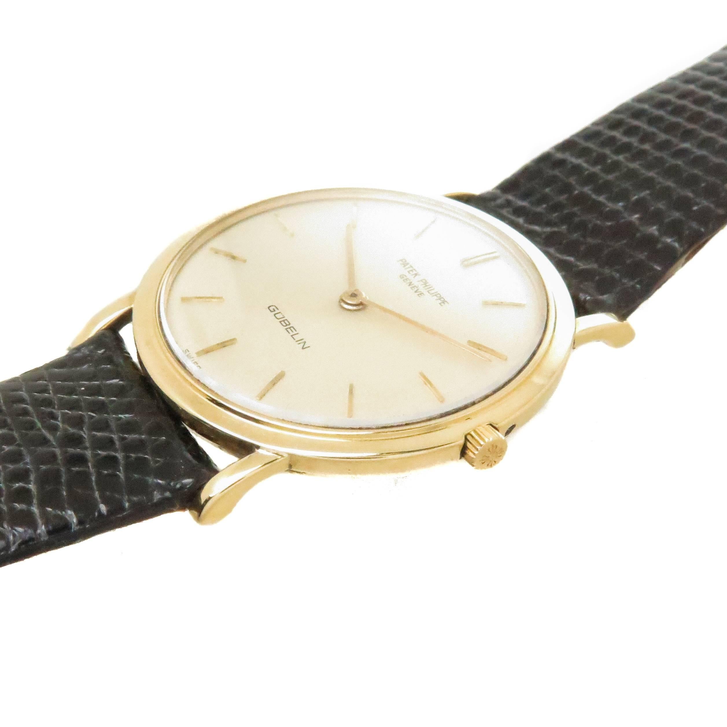 Patek Philippe Retailed by Gubelin Yellow Gold Manual Wind Wristwatch ...
