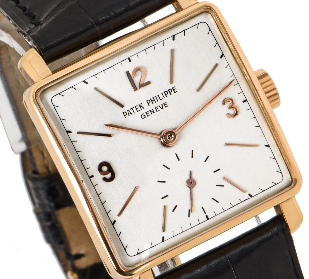 Patek Philippe Square Rose Gold 1574 Watch at 1stDibs | patek philippe ...