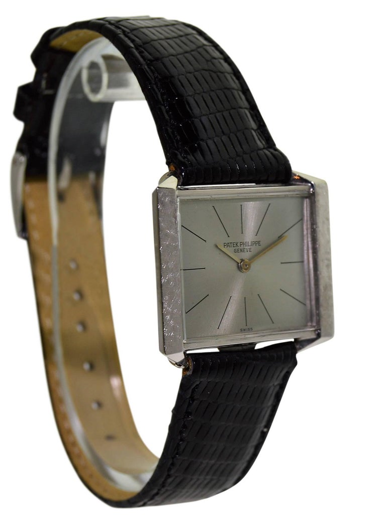 Patek Philippe White Gold Ultra Thin Caliber 175 Original Dial Manual ...