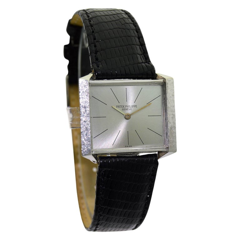 Patek Philippe White Gold Ultra Thin Original Dial Watch with Archival ...