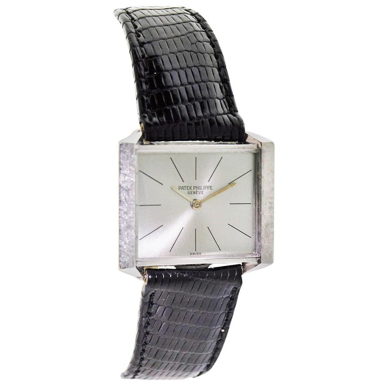 Patek Philippe White Gold Ultra Thin Original Dial Watch with Archival ...