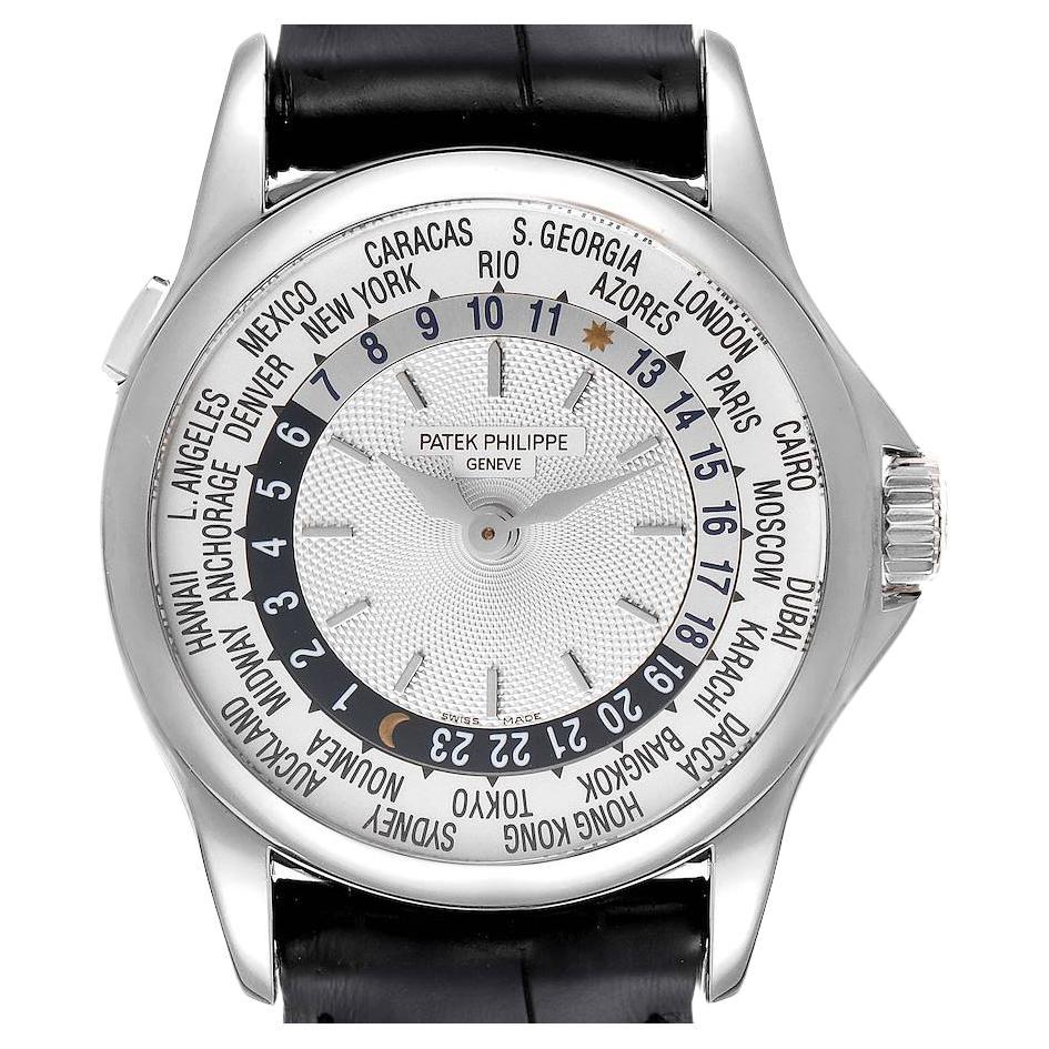 Patek Philippe White Gold World Time Wristwatch with Enamel Dial Ref ...