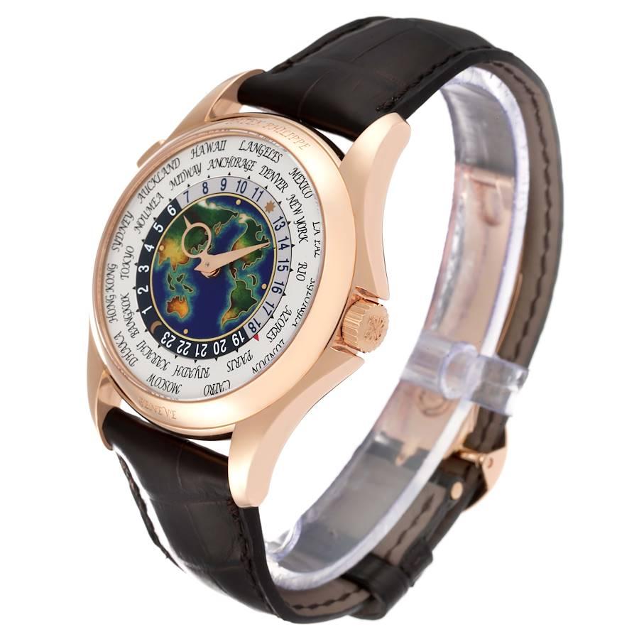 Patek Philippe World Time Complications Rose Gold Earth Dial Mens Watch ...