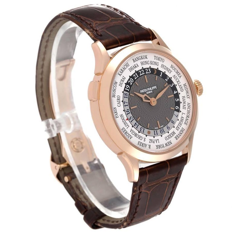 Patek Philippe World Time Complications Rose Gold Mens Watch 5230 Box ...