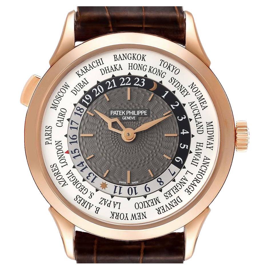 Patek Philippe World Time Complications Rose Gold Mens Watch 5230 Box ...