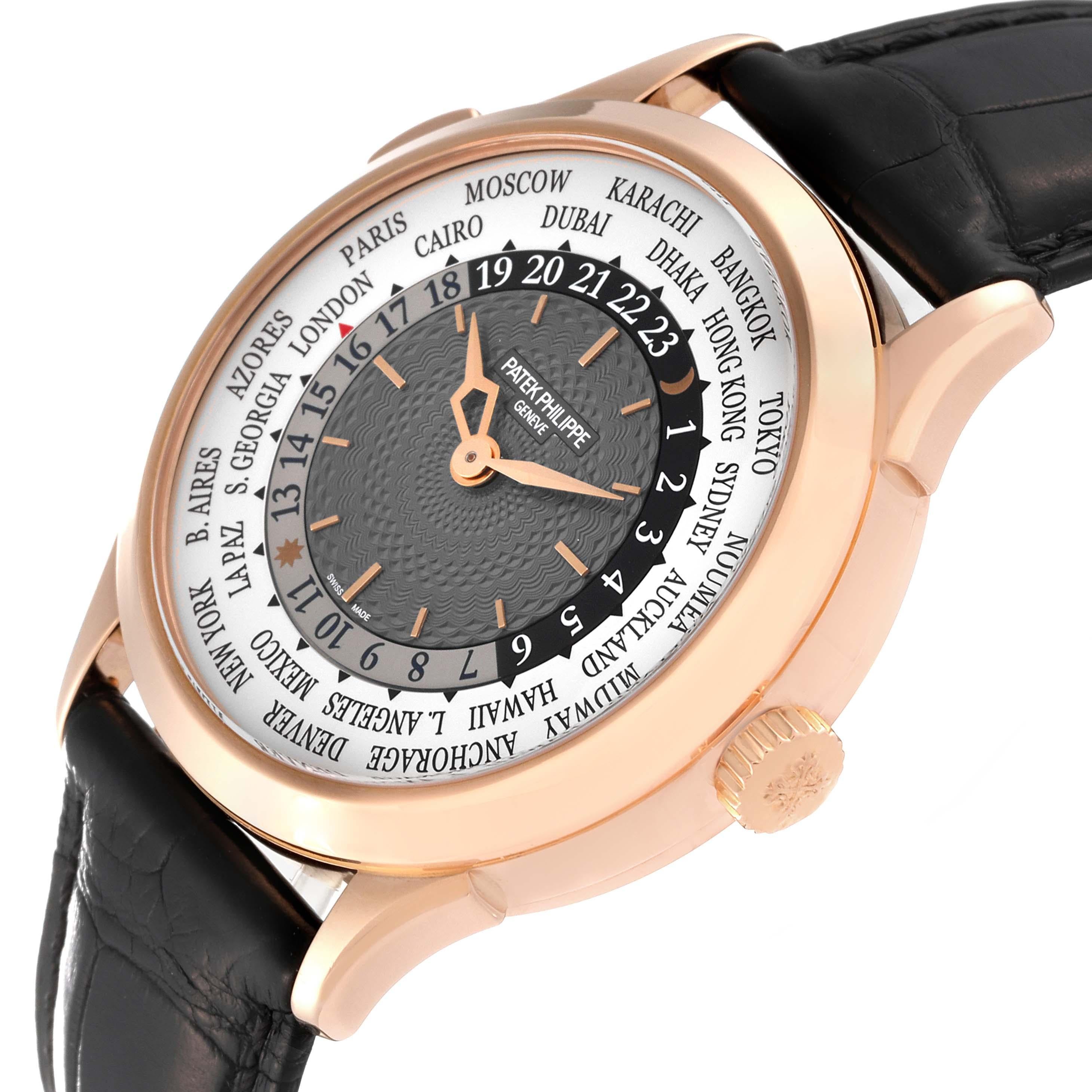 Patek Philippe World Time Complications Rose Gold Mens Watch 5230 For ...