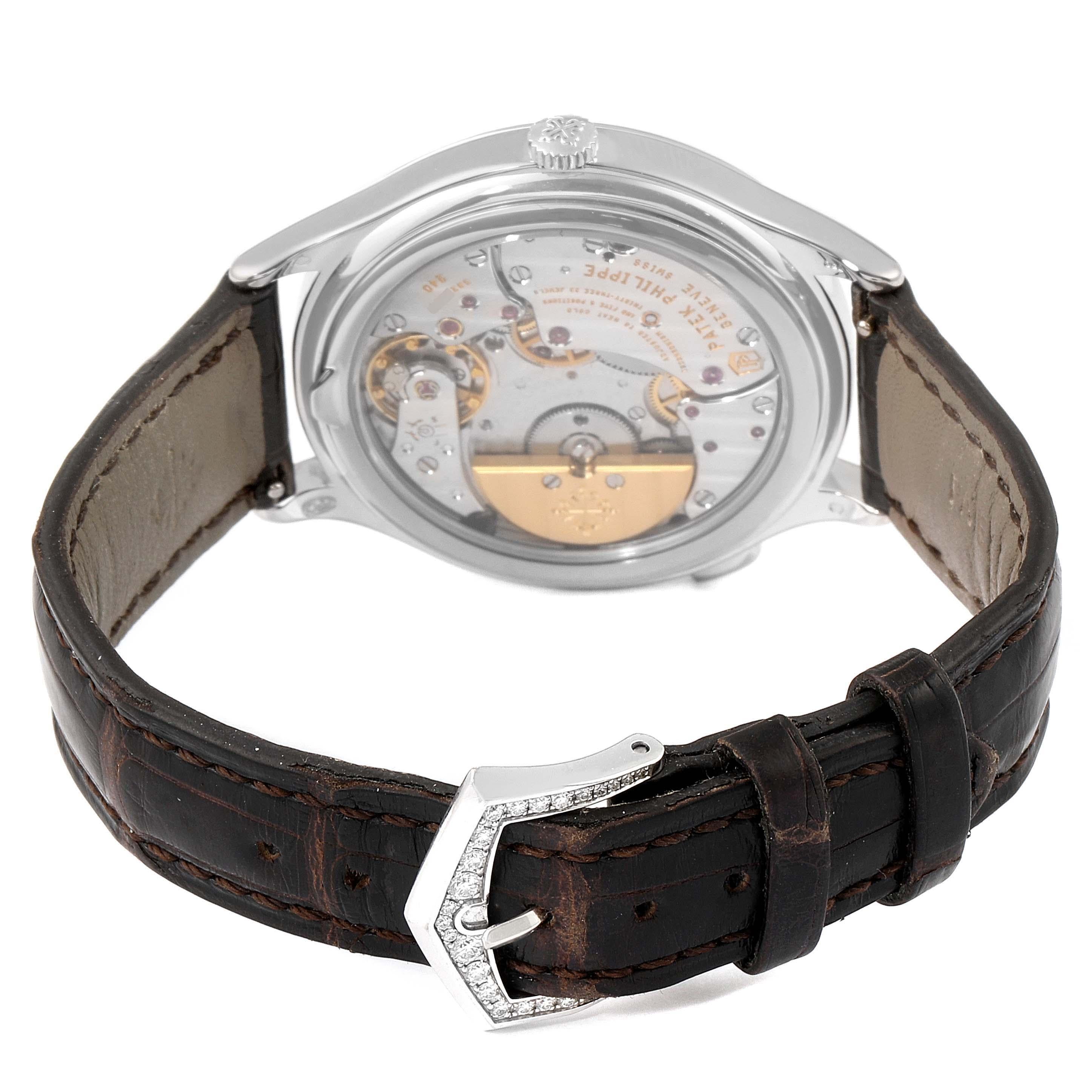 Patek Philippe World Time Complications White Gold Diamond Watch 7130 ...