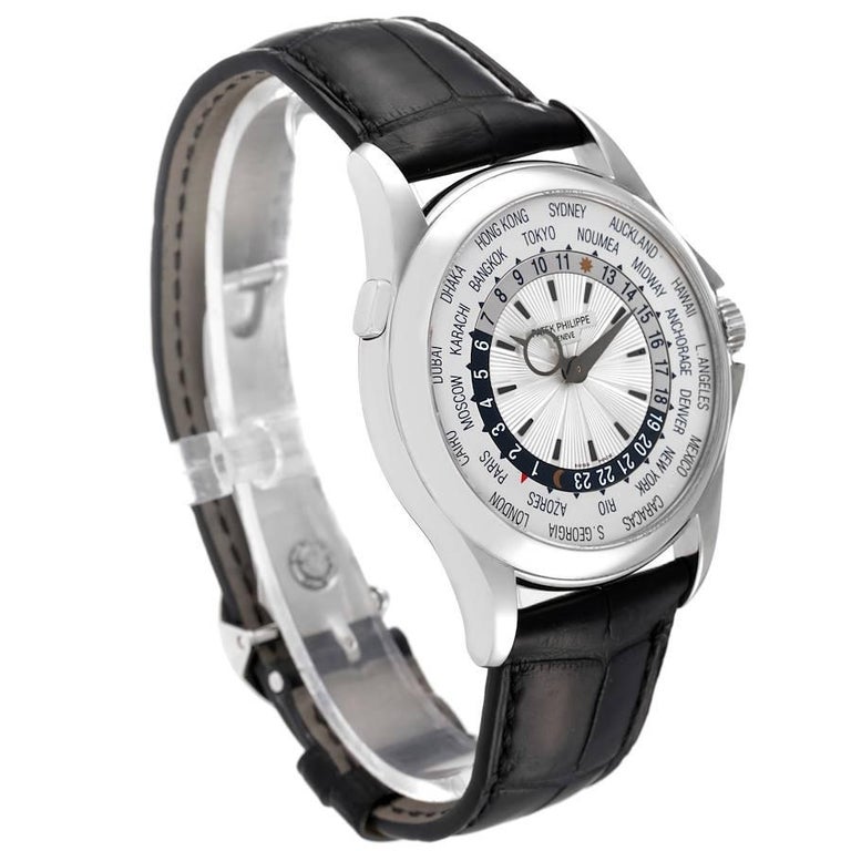 Patek Philippe World Time Complications White Gold Mens Watch 5130 For ...