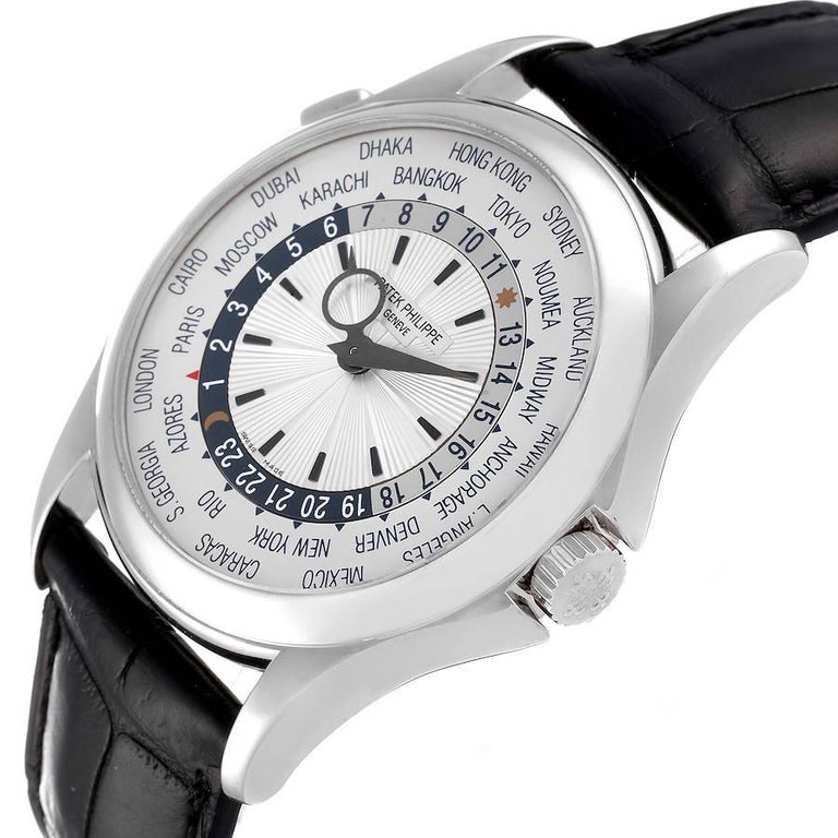 Patek Philippe World Time Complications White Gold Mens Watch 5130 For ...