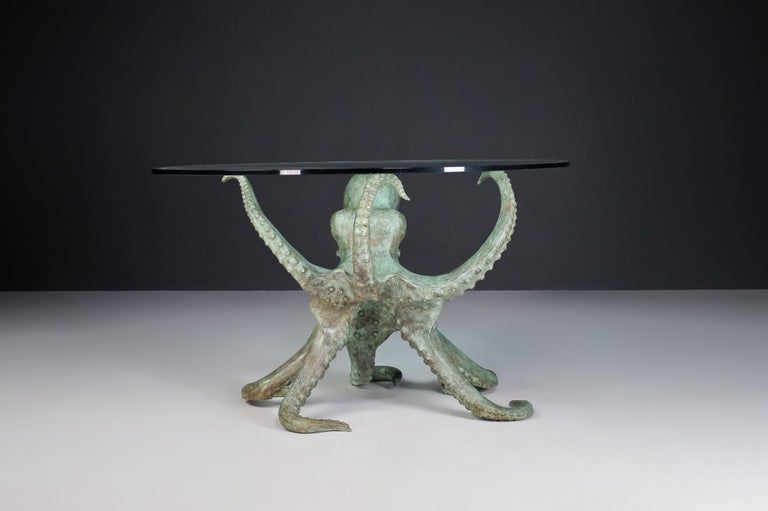 Patinated Bronze Octopus Table or Sculpture, 1970s Italy For Sale at ...